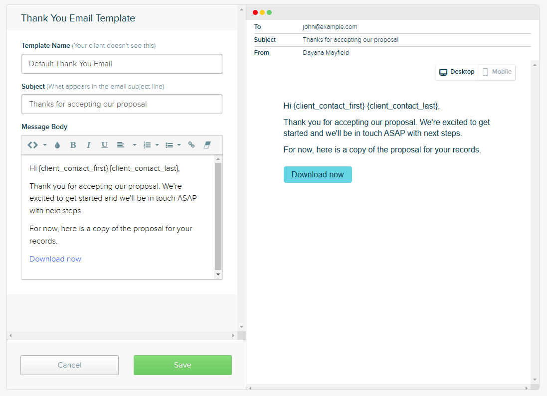 Emails for Proposal Submissions: 4 Methods With Samples | Proposify